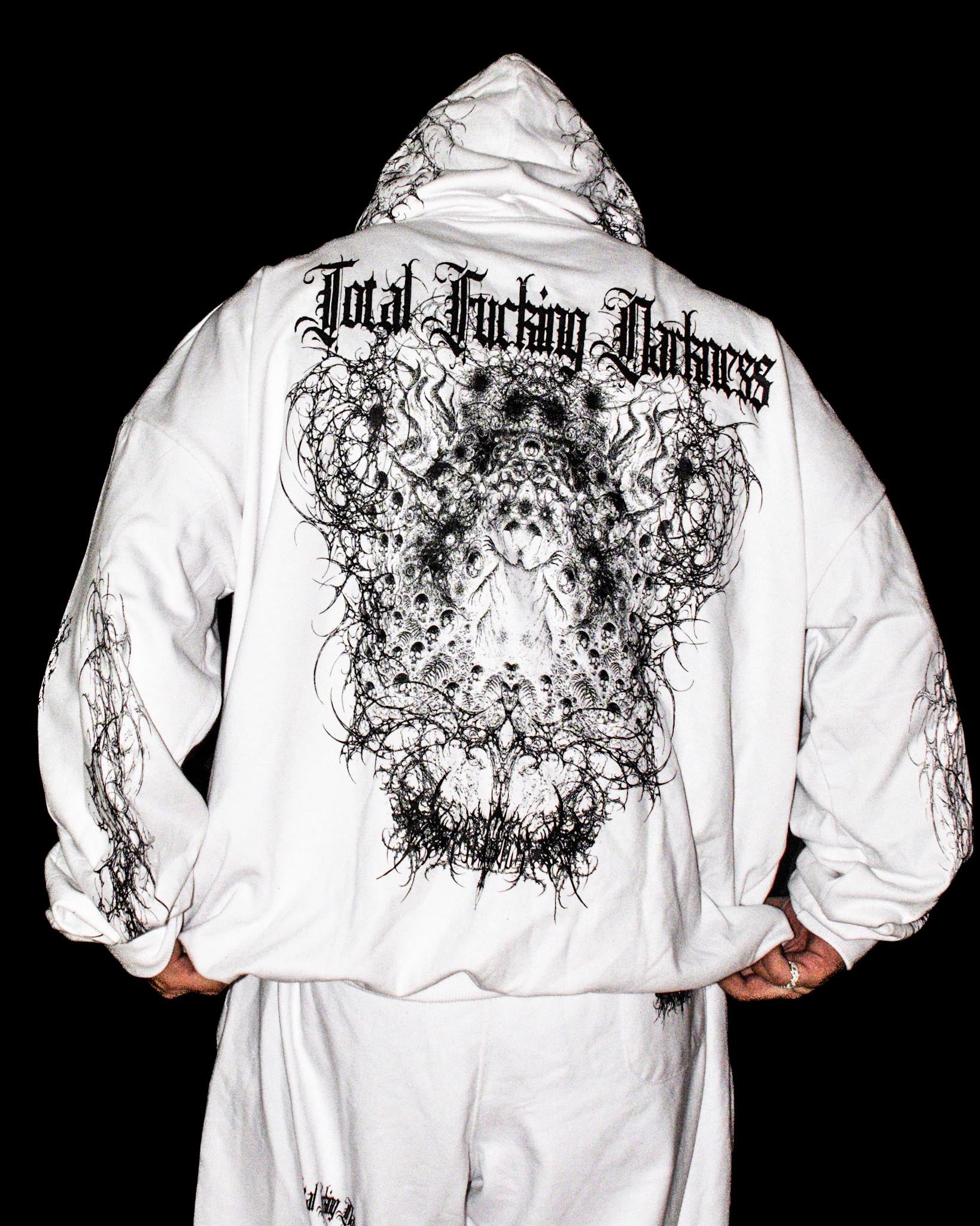 TFD II — Light Devoured Zip-Up Hoodie (Bleached Void) – Veilbound